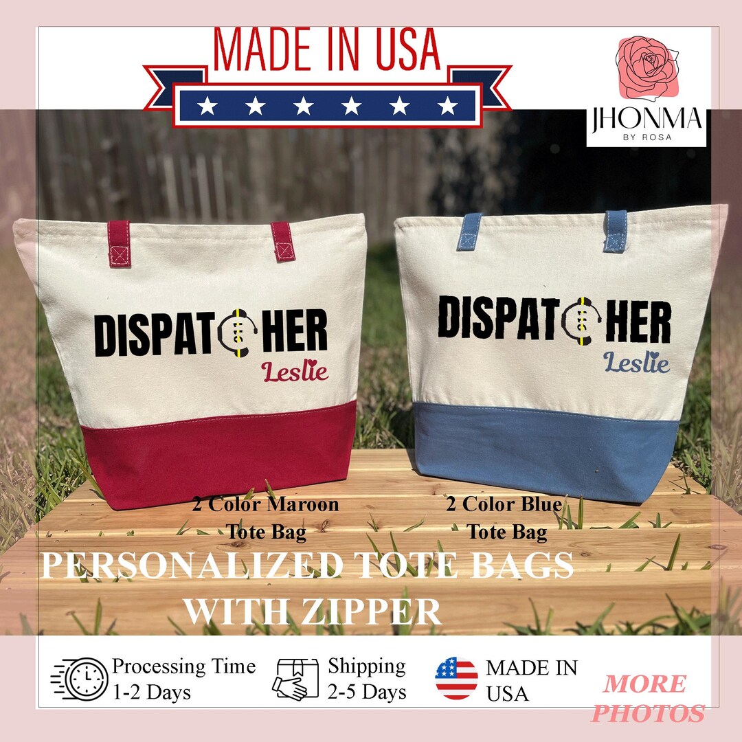 Funny 911 Dispatchers Bag Gift, Christmas 9-1-1 Dispatcher Name Bag ...