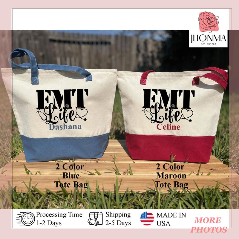 Personalized Emt Tote Bag - Etsy