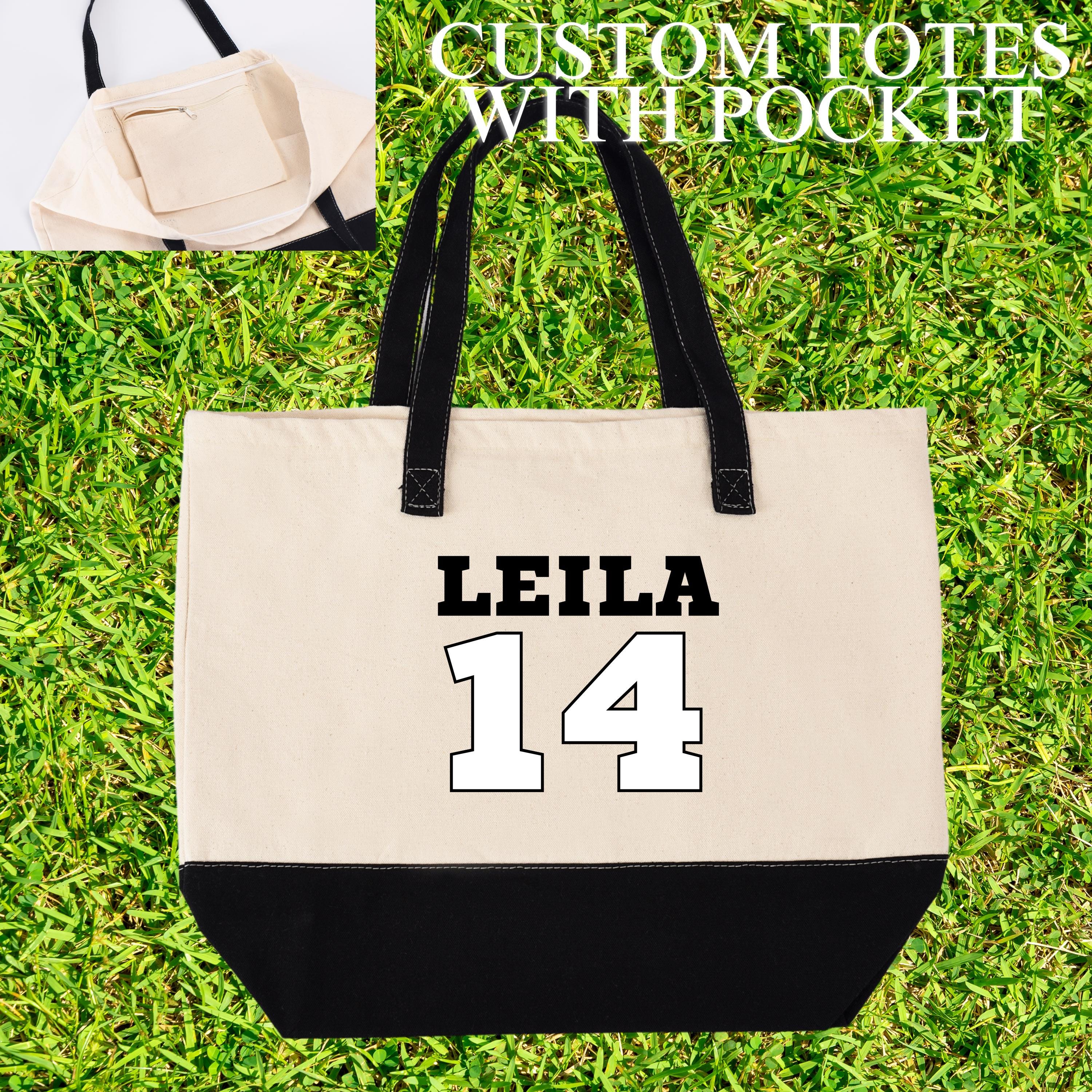 Senior Banquet Gift Tote Bag, Name Number Team 2025 Totes, Soccer Team ...