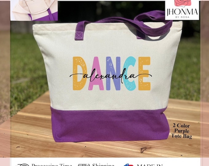 Dance Checklist Tote Bag, Ballet Bag, Dance Bag for Girls, Dance Class ...