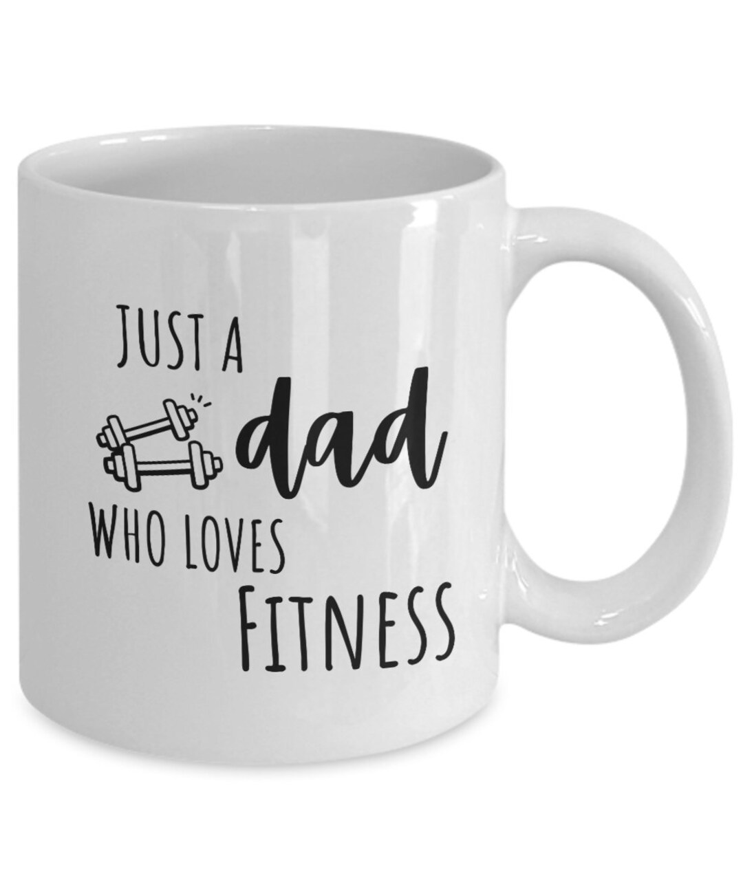 Fitness Dad Mug, Gag Gym Rat Dad Gift, Weight Lifter, Runner Dad, Work ...