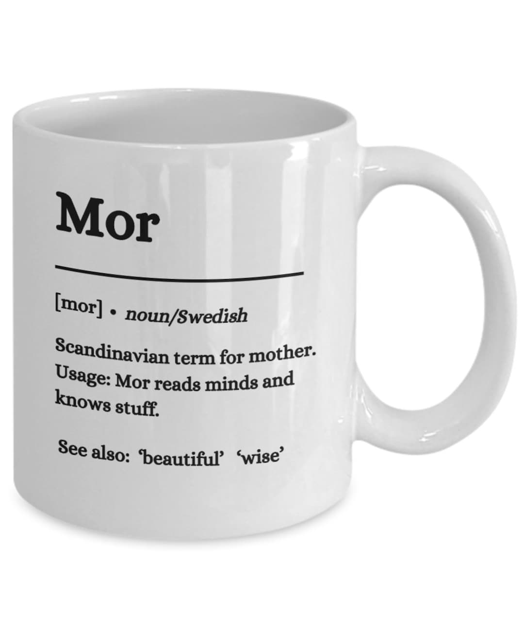 Definition Swedish Mom Mug, Gag Gift for Norwegian Mor Birthday, Mother ...
