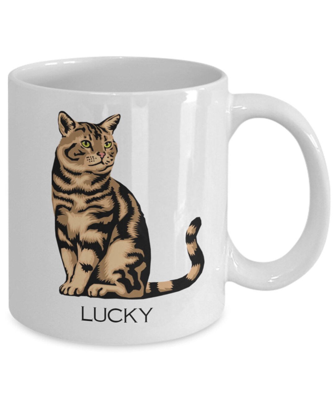 Customize Your Tabby Cat Mug, Christmas Present for Cat Mom, Cat Dad ...