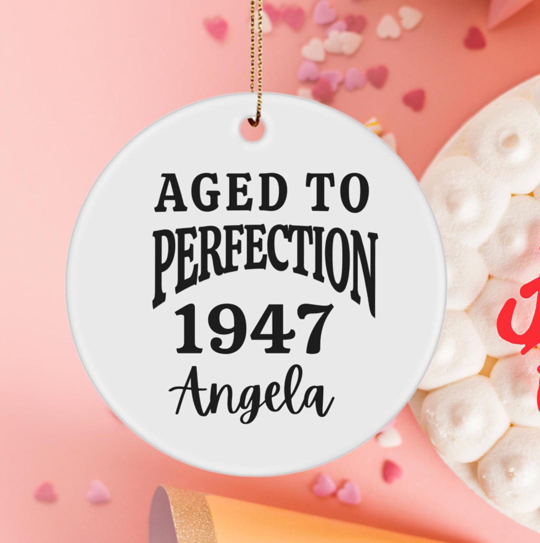 Personalized Birthday Ornament, Customized Name and Birth Date Gift ...