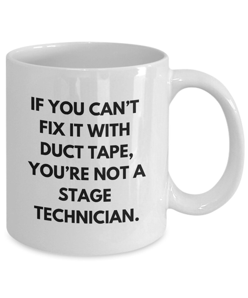 Funny Stage Technician Mug, Stage Crew Present, Backstage, Stage ...