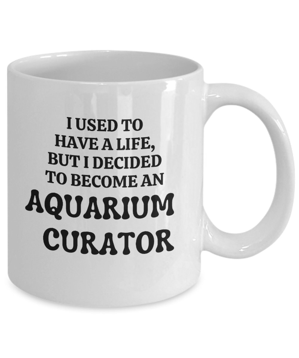 Aquarium Curator Mug, Funny Tropical Fish Keeper Gift, Gag Saltwater ...