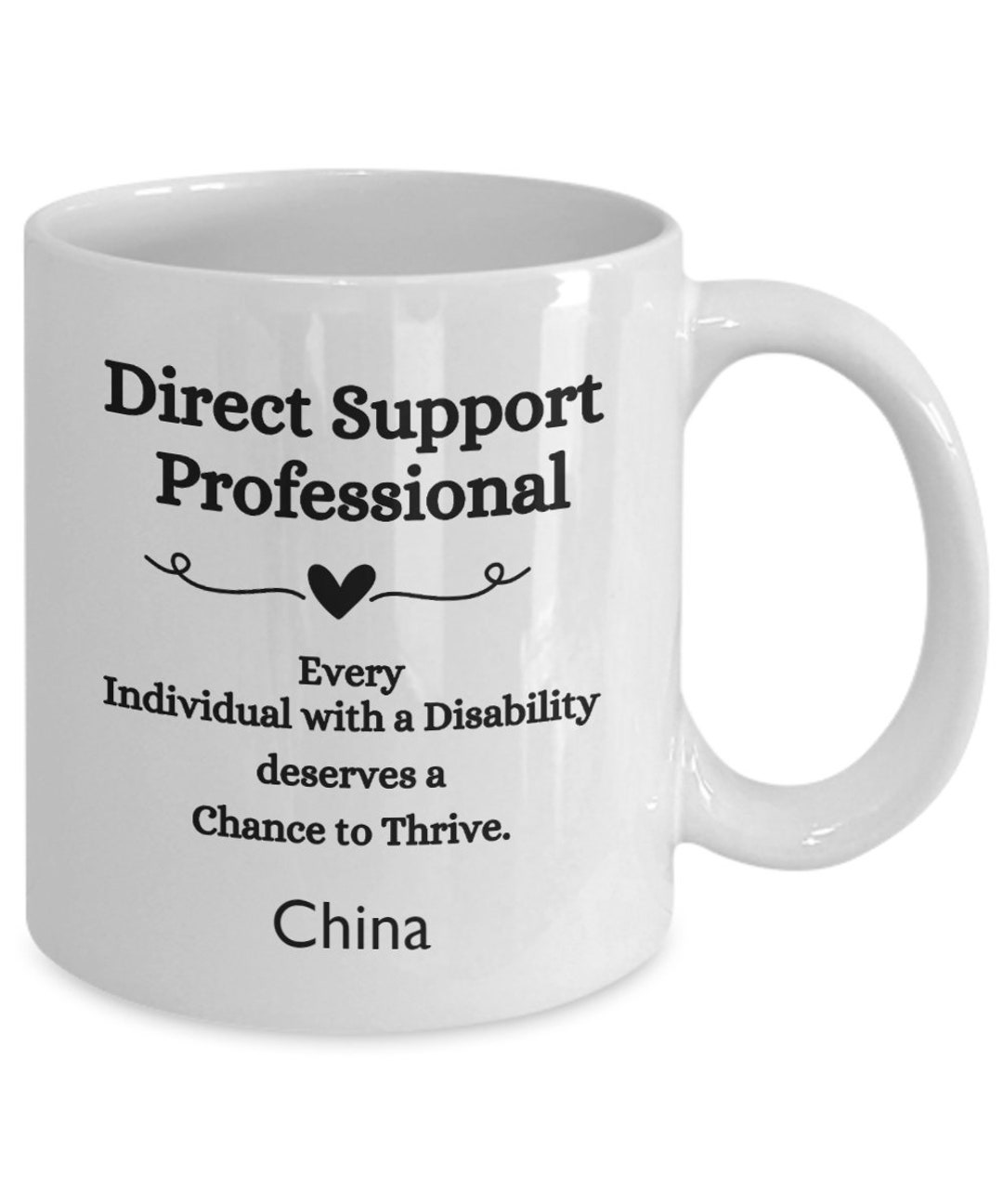 Direct Support Professional Mug, DSP Appreciation Gift, Certification ...