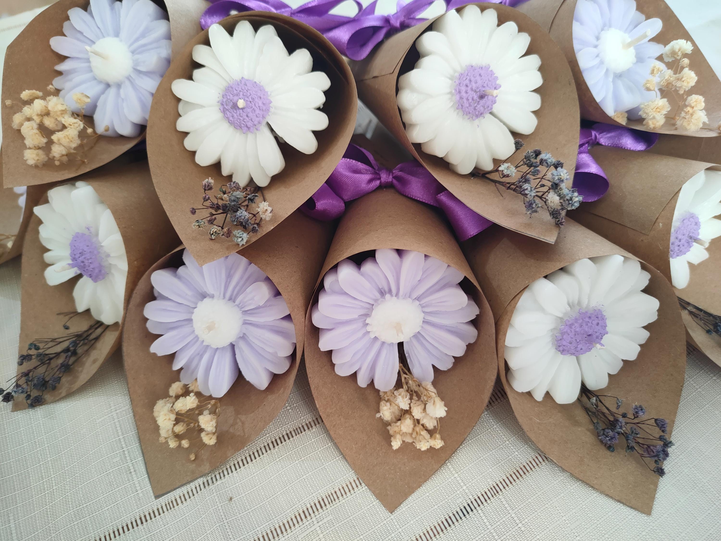 Daisy Flower Candle, Baby Shower Gift,wedding Gift, Flower Candle ...