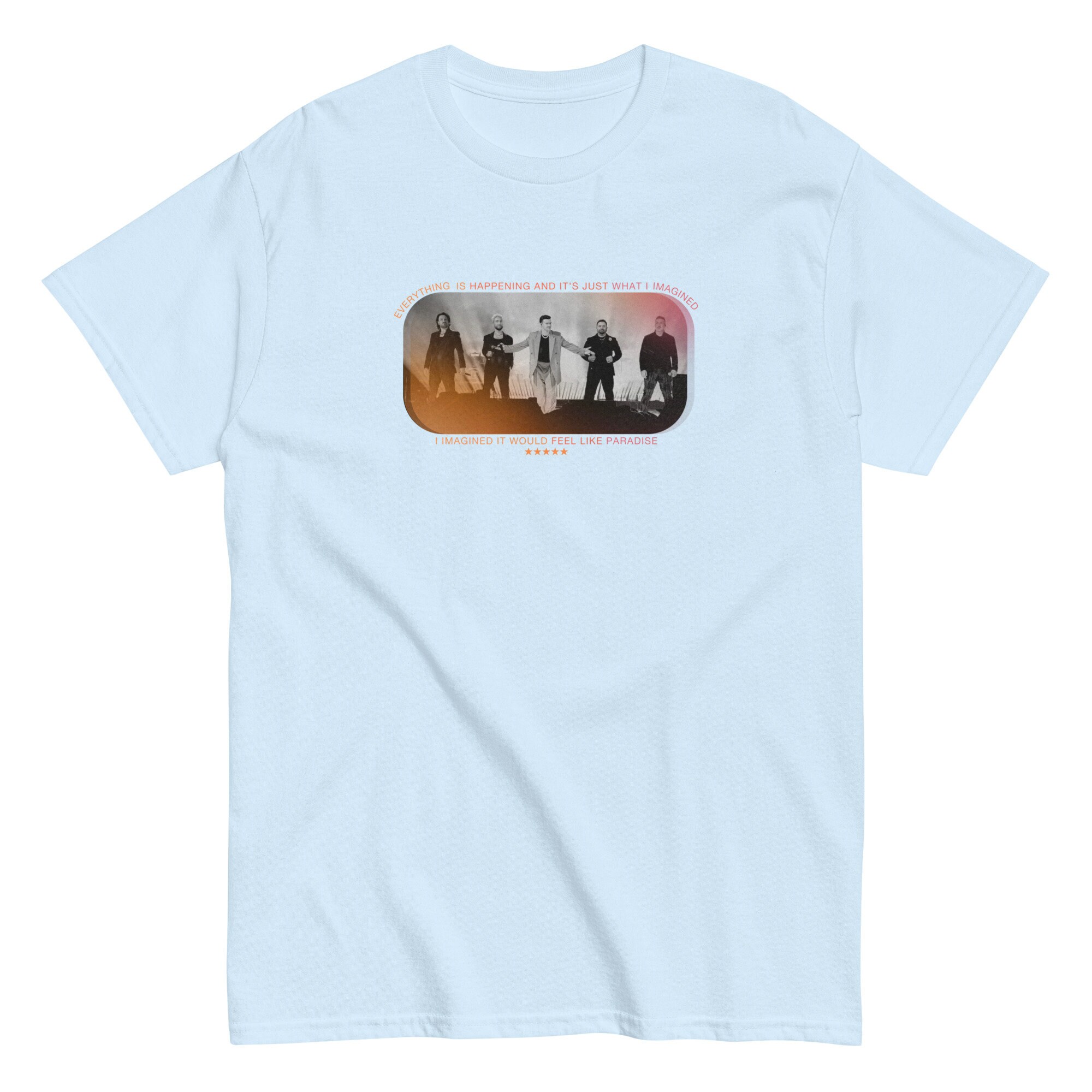 Original Paradise One Night Only Lyric T-shirt NSYNC Crewneck Fan Merch ...