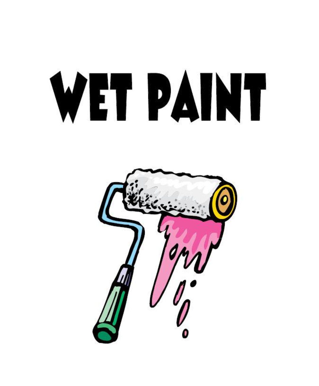 Wet Paint Sign - Etsy