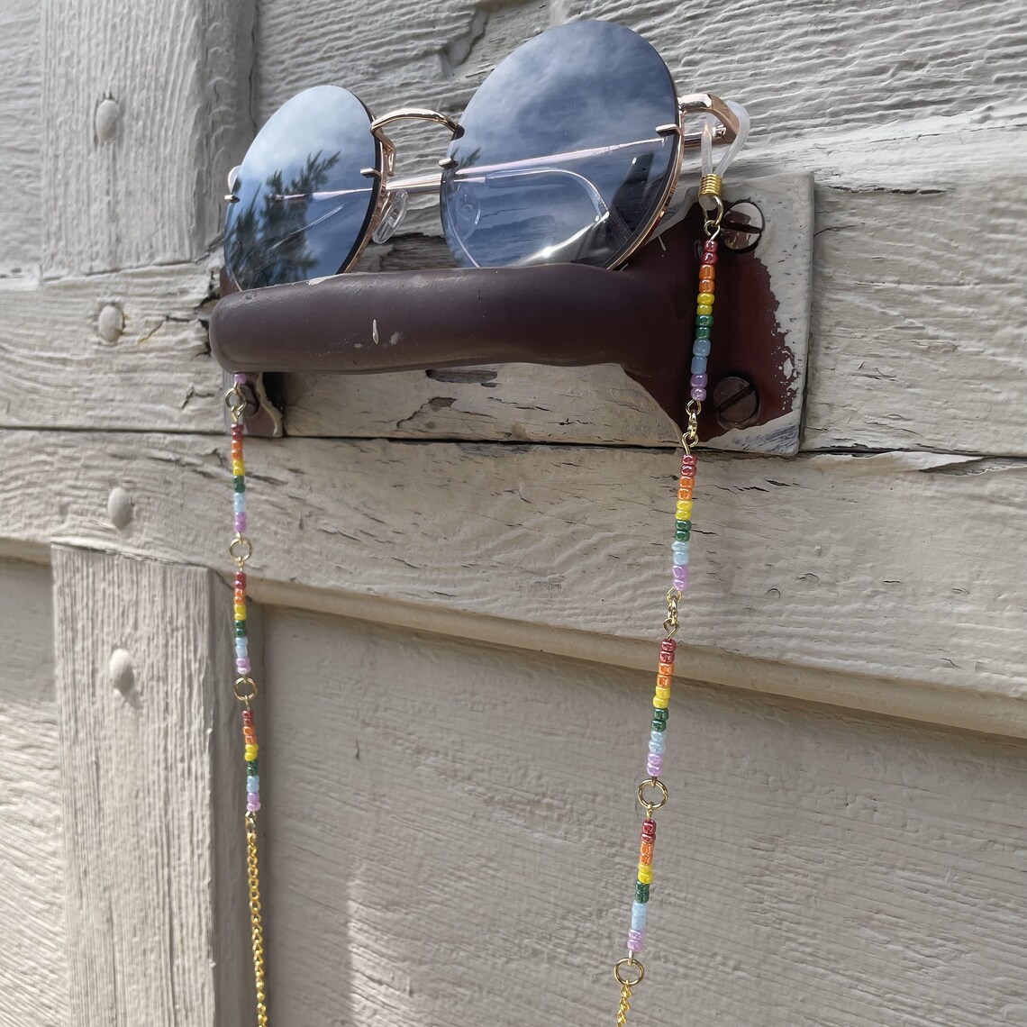 Pride Flag Beaded Eyeglass Chain: LGBTQIA+ Fashion Accessory (70cm) - Etsy