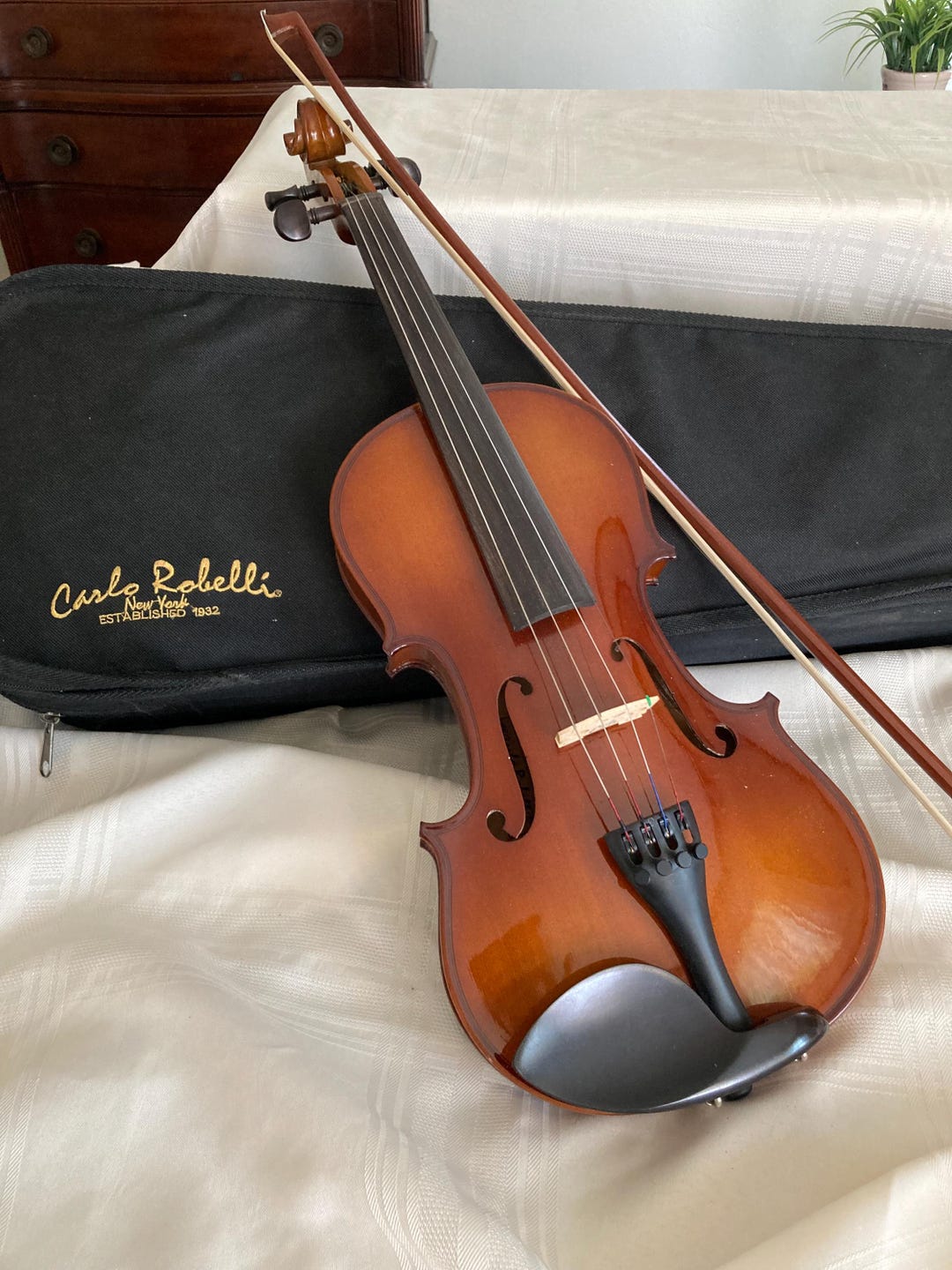 Carlo Robelli Violin With New Bow - Etsy