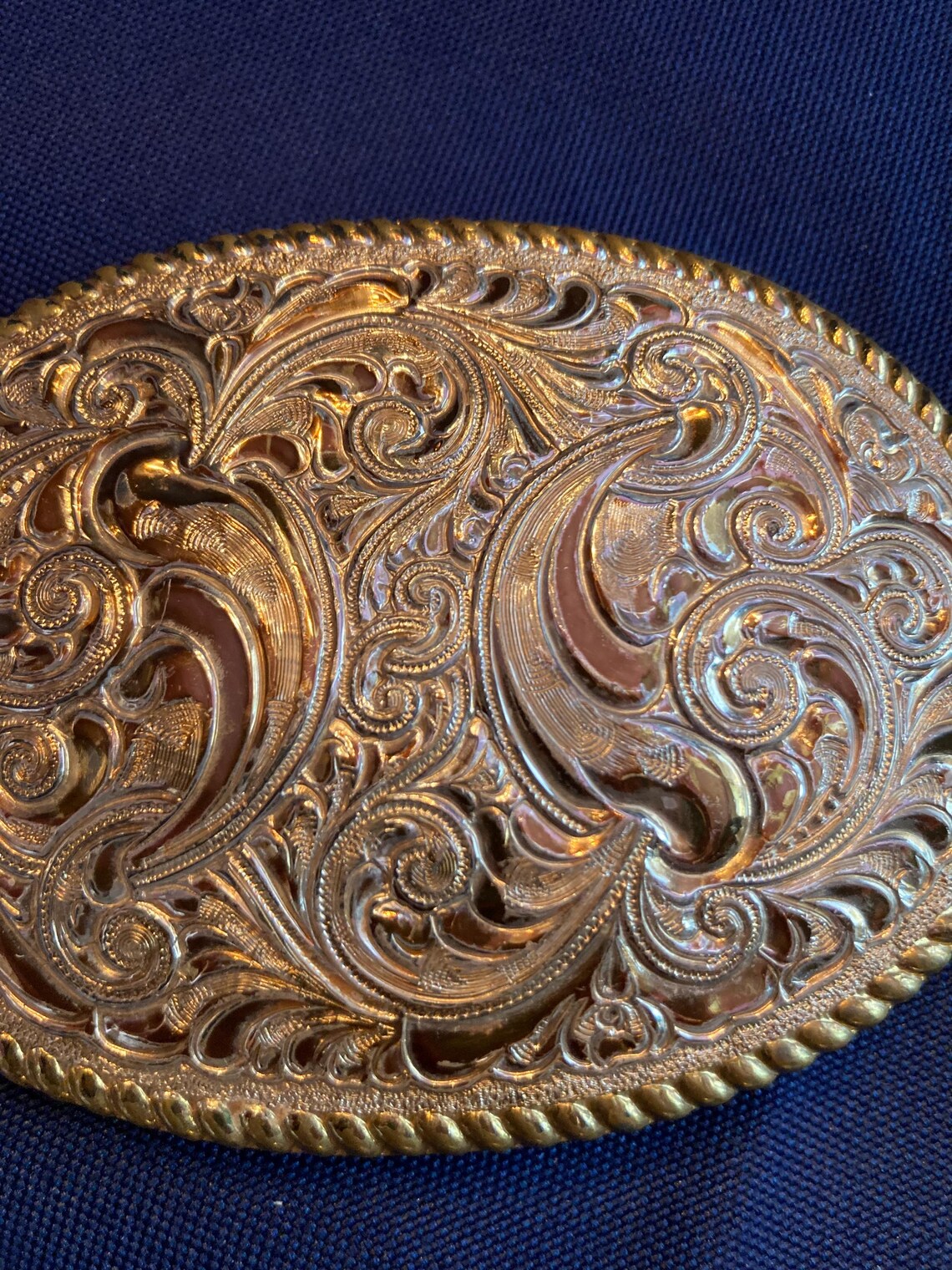 Crumrine Belt Buckle Silver Plate on Jewelers Bronze - Etsy