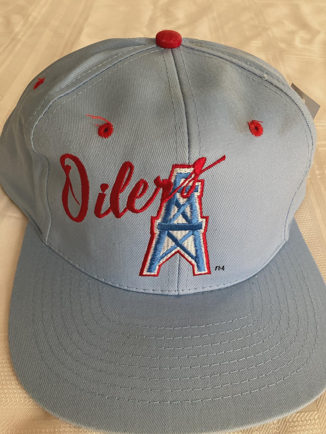 Vintage Houston Oilers Hat – 90s NFL Snapback, Classic Embroidered Logo ...