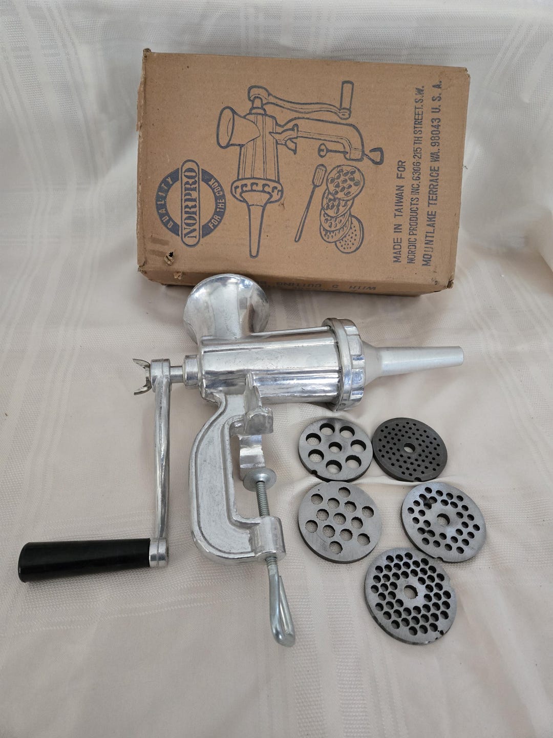 Norpro Aluminum Meat Grinder Sausage Maker - Etsy