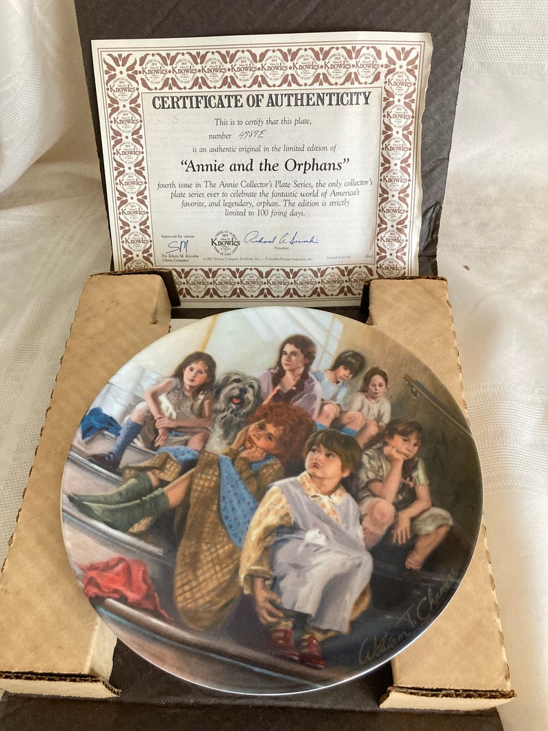 Vintage Annie and the Orphans Collector Plate With Certificate - Etsy