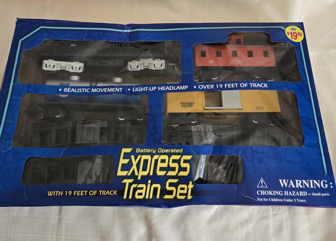 Vintage Battery Operated Express Train Set - Etsy