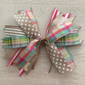Messy Bow, Spring Messy Wreath Bow - Etsy