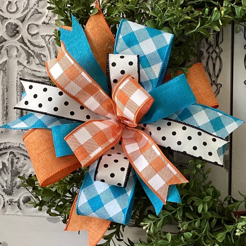 Turquoise Spring Bows - Etsy