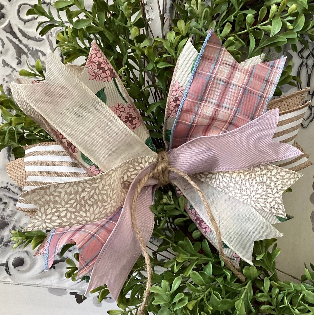 Messy Bow, Spring Messy Wreath Bow - Etsy