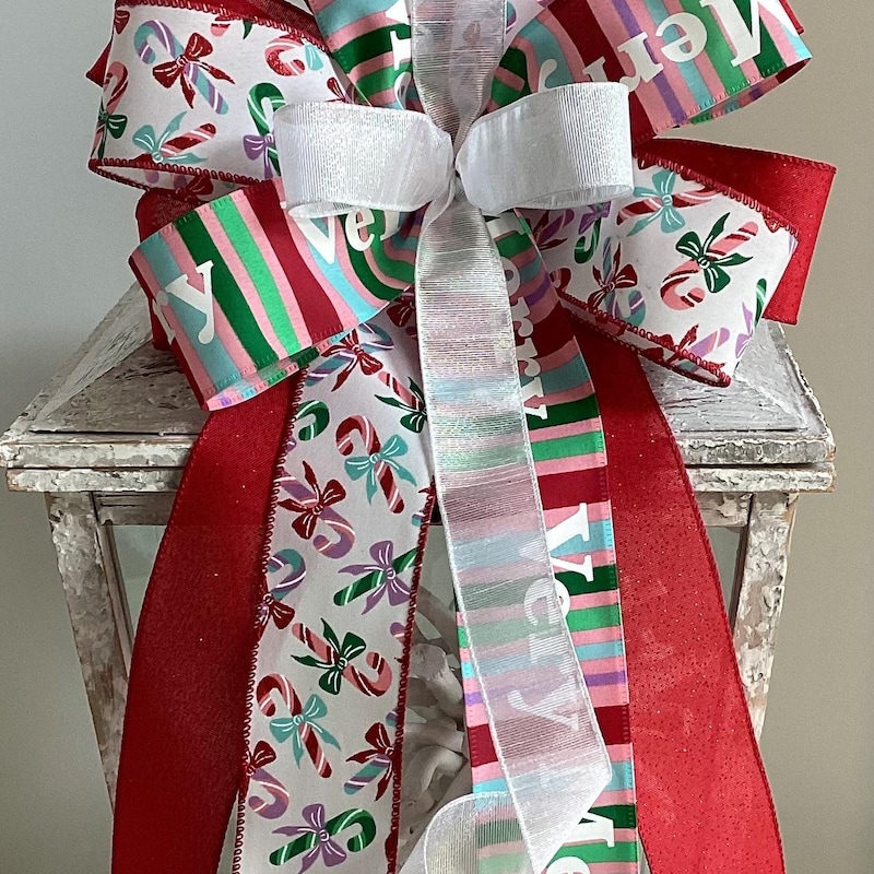 Candy Cane Tree Topper - Etsy