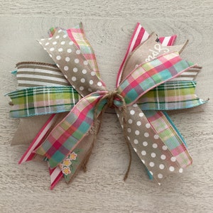 Messy Bow, Spring Messy Wreath Bow - Etsy