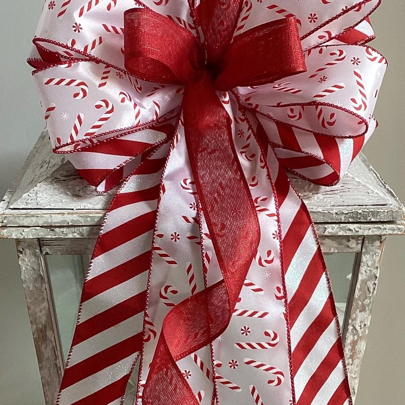 Candy Cane Tree Topper - Etsy