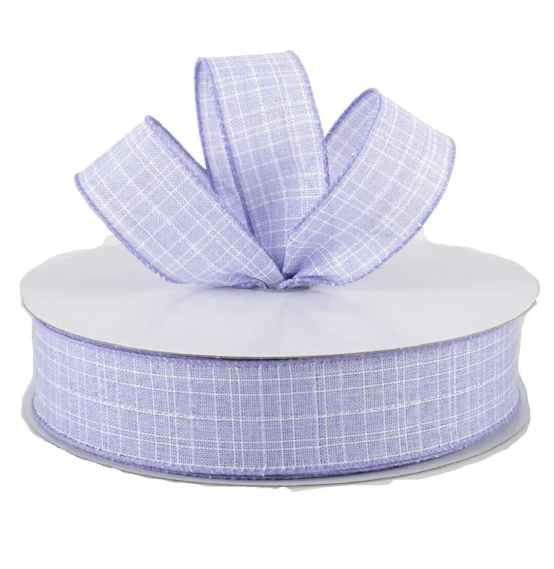1.5” Lavender Purple Wired Ribbon, Summer Wired Ribbon, Craft Ribbon ...