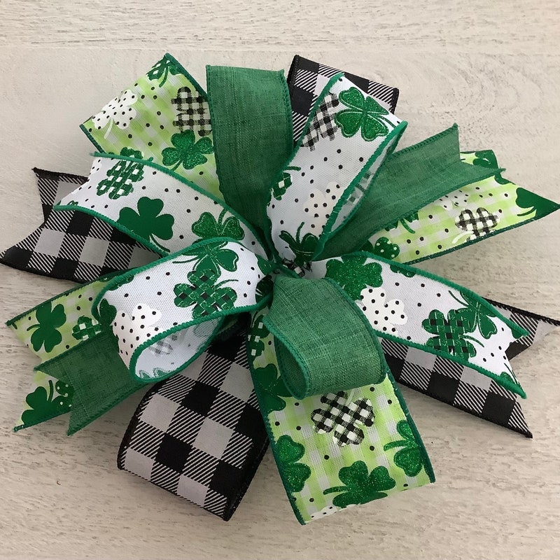 St Patricks Day Bow - Etsy