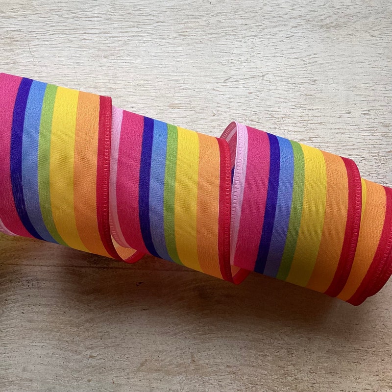 Candy Stripe Ribbon - Etsy