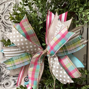 Messy Bow, Spring Messy Wreath Bow - Etsy