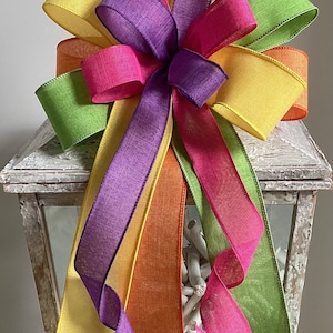 Spring Bow for Wreath, Easter Wreath Bow, Easter Decor, Bow for Easter ...