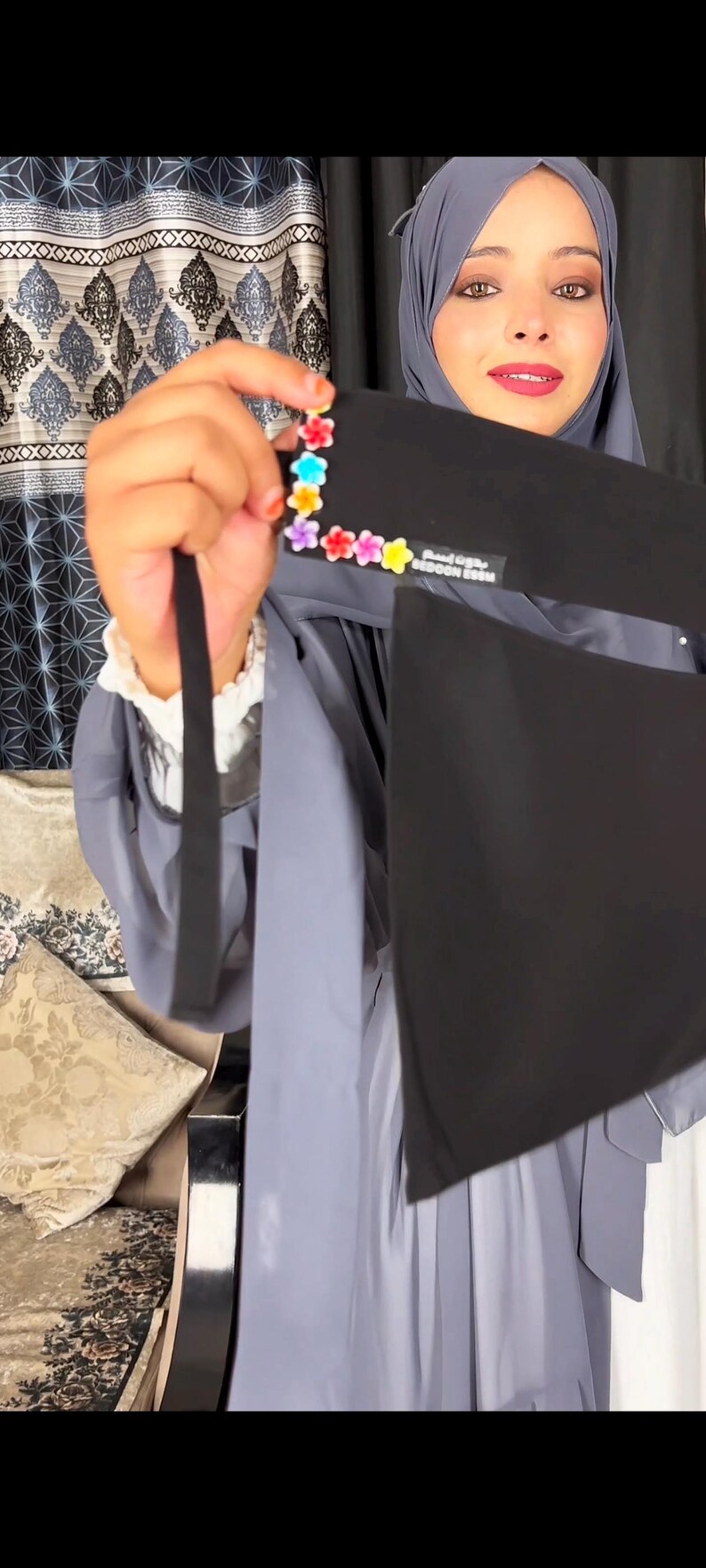 Niqab, Arabian Niqab,face Mask,face Hijab, Beads Niqab,new Dizine Niqab ...