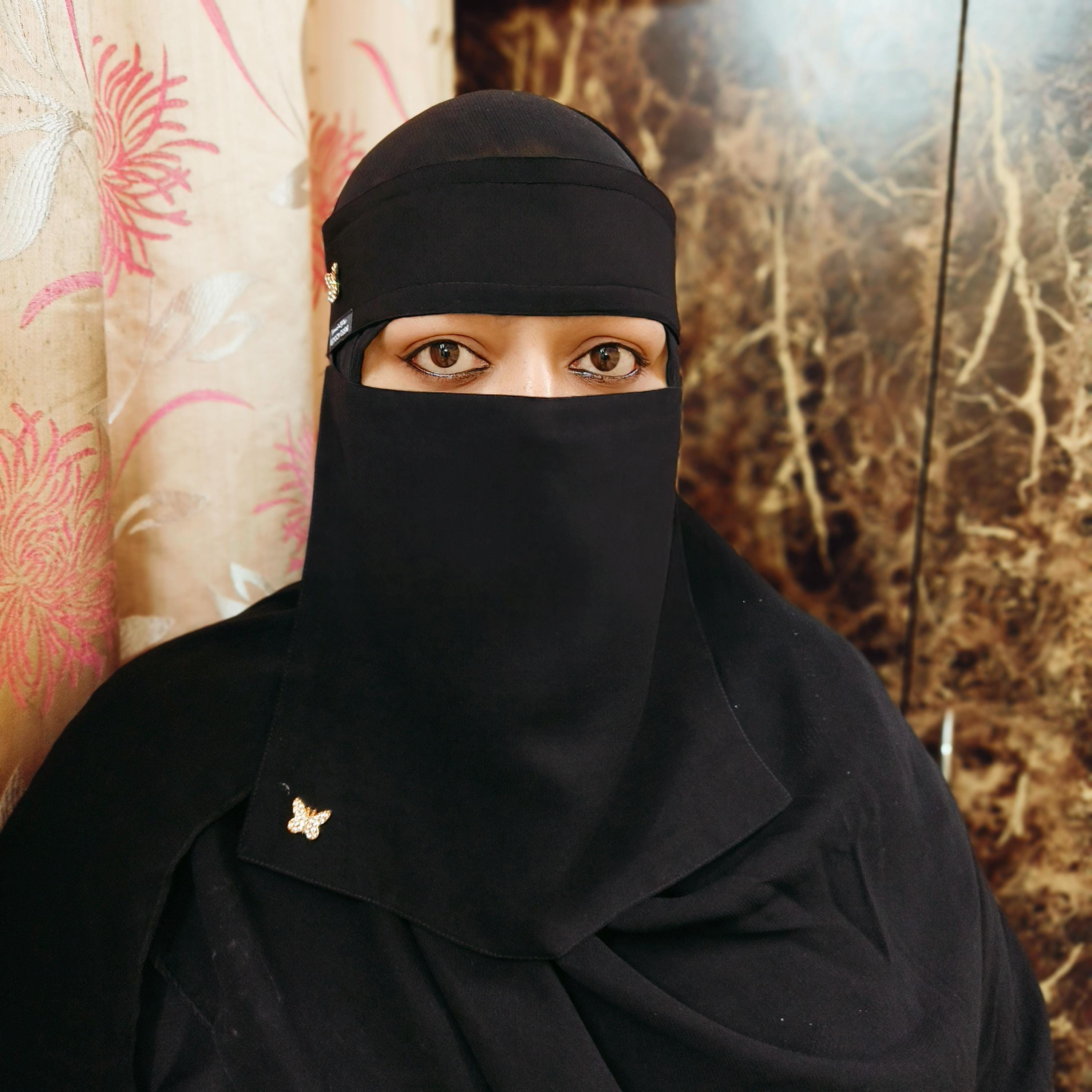 Niqab Butterfly Niqab, Arabian Naqab, String Naqab, Face Mask, Face ...