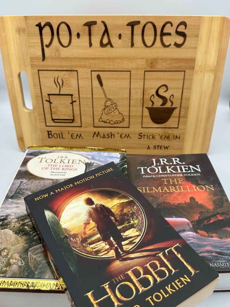 Lotr PO-TA-TOES Bamboo Chopping Board - Etsy