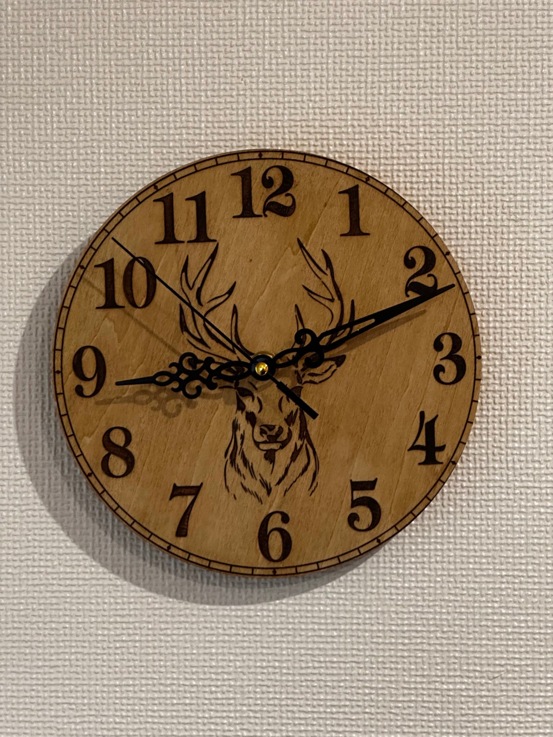 Highland Stag Engraved Clock - Etsy