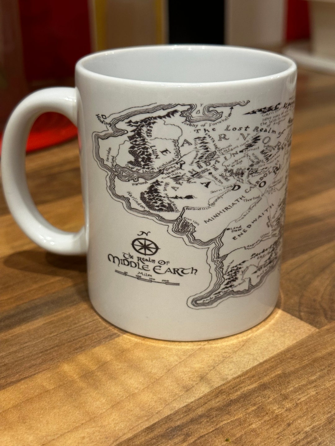 LOTR Middle Earth Map, 11oz Mug - Etsy