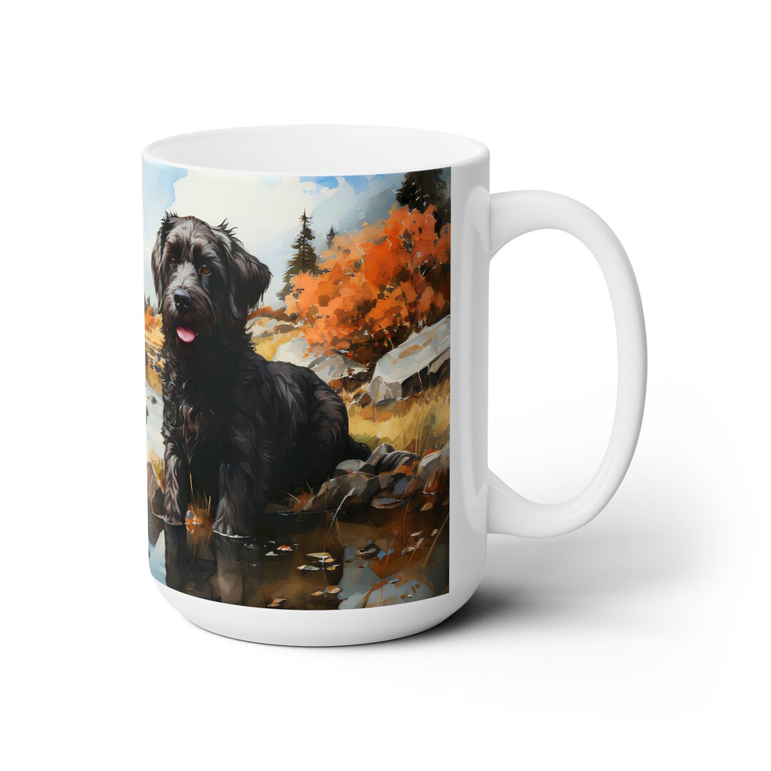 Black Labradoodle Coffee Mug, Watercolor Labradoodle Coffee Mug, Gift ...