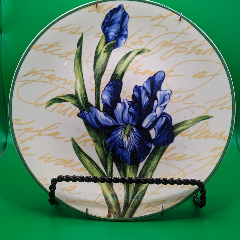 Iris Plates - Etsy