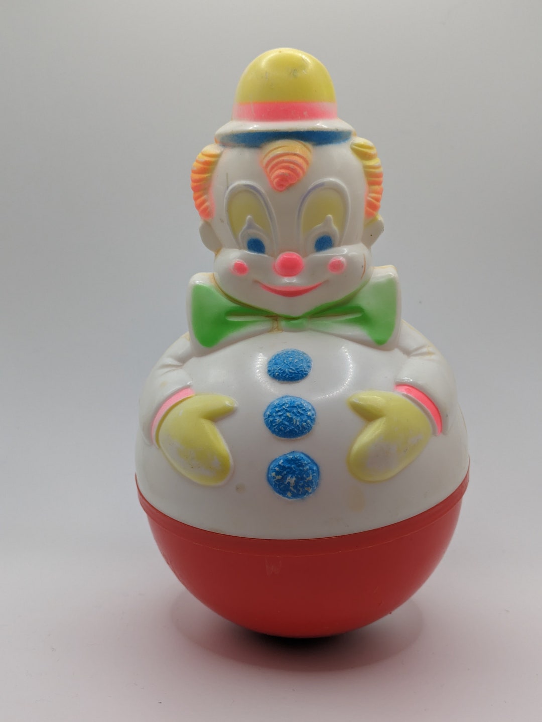 Vintage 1977 Sanitoy Roly Poly Clown - Etsy