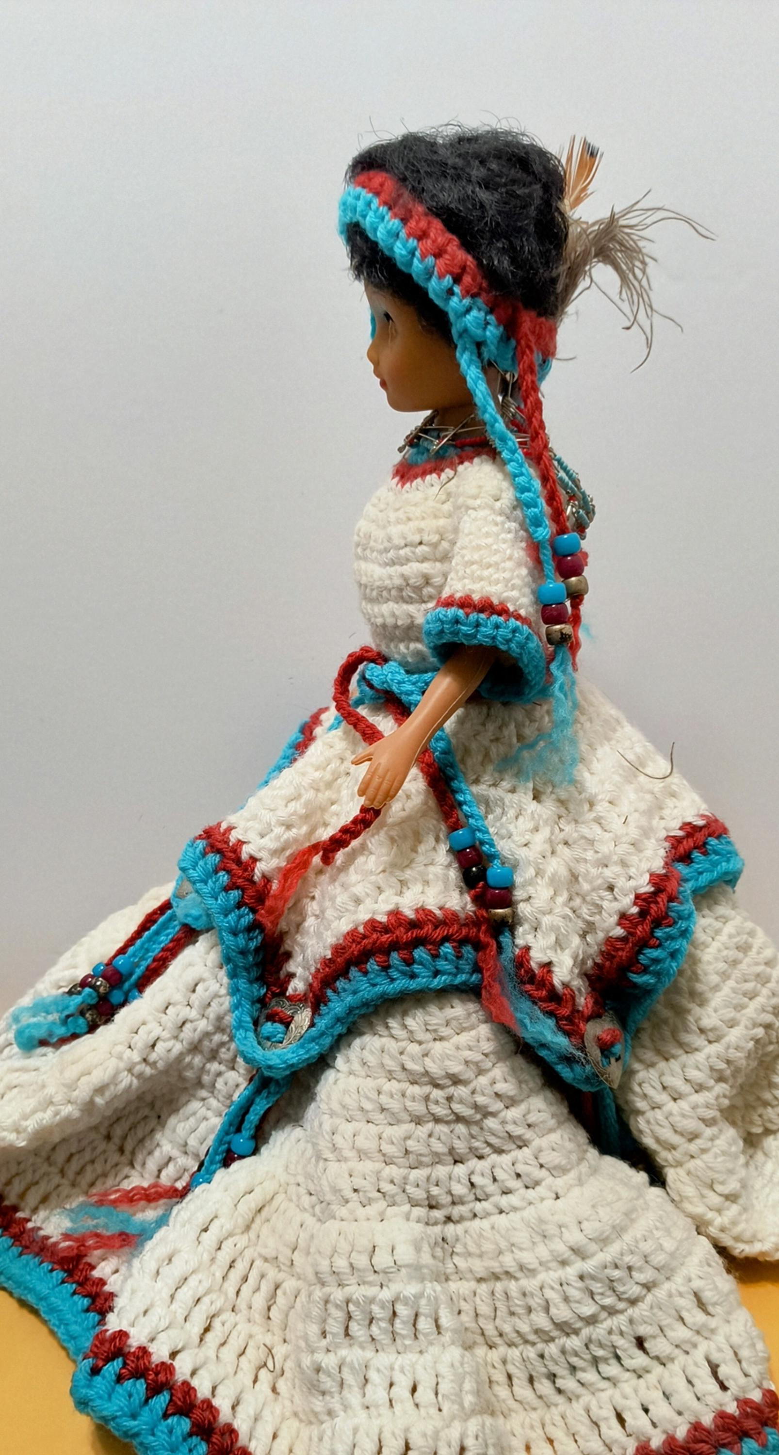 Vintage Native American Indian Princess Doll, Jointed Head-arms=legs ...