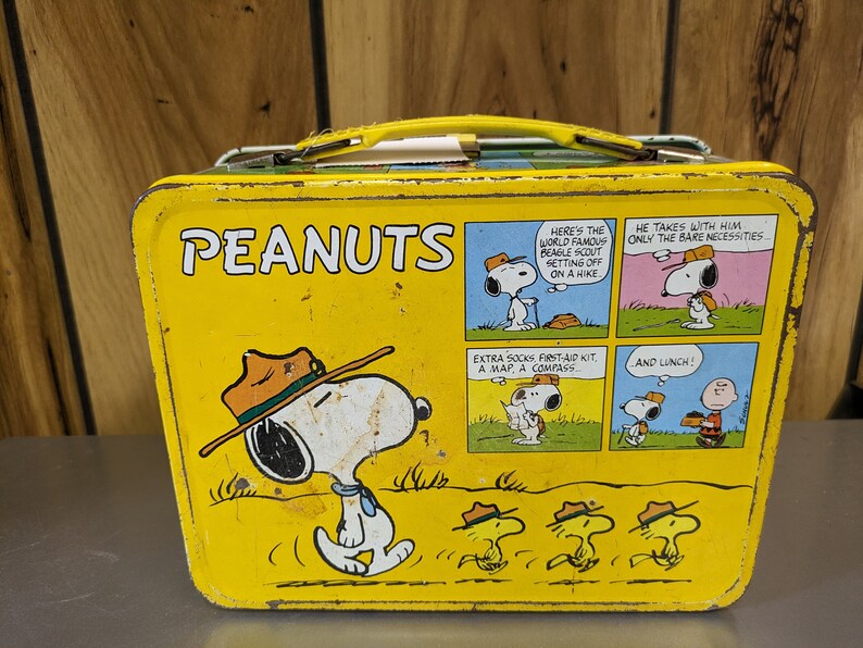1965 Peanuts Lunch Box - Etsy