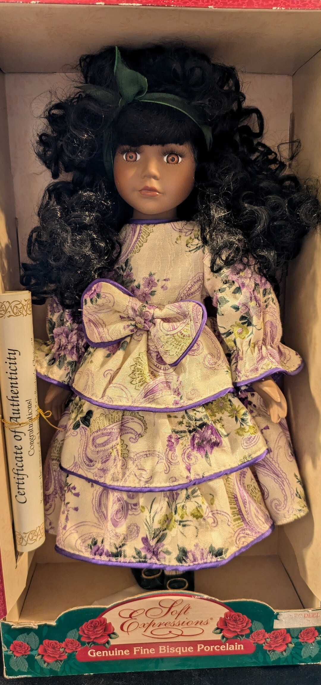 Vintage Soft Expressions Genuine Fine Bisque Porcelain Doll in Original ...
