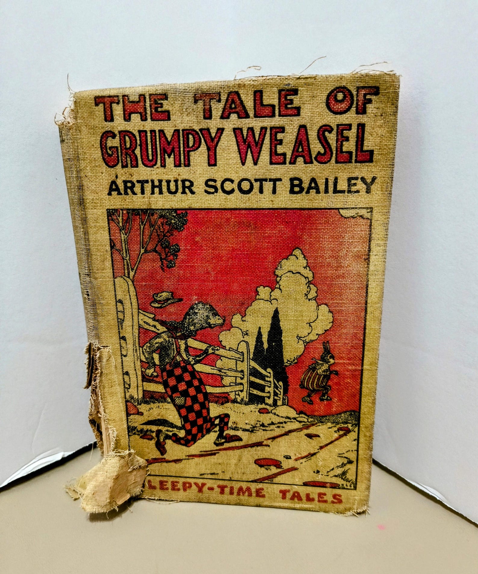 Antique Book, 104 Year Old Copy of "the Tale of Grumpy Weasel," by Arthur Scott Bailey, Part of ...