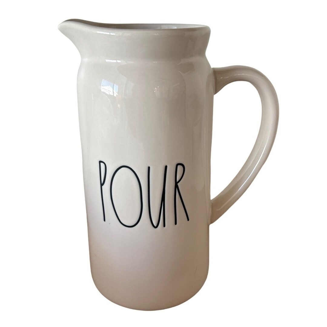 Rae Dunn Pour Pitcher Farmhouse Kitchen Home Decor Minimalist Design ...