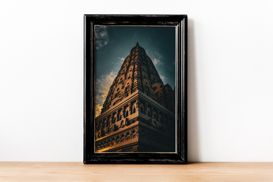 A Side Worm Eye View of the Replica of the Bodh Gaya Pagoda, an ...