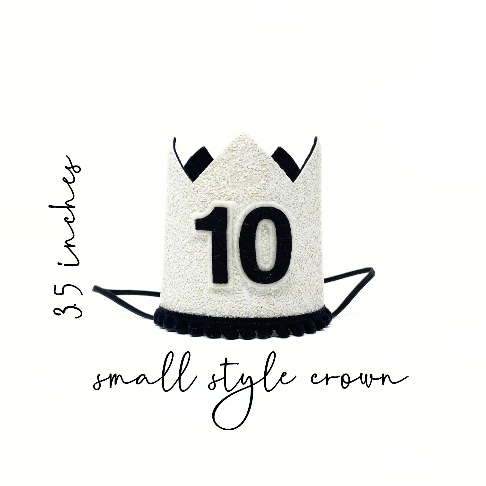 10th Birthday Boy Crown Black Birthday Crown Tenth Birthday Boy Crown ...