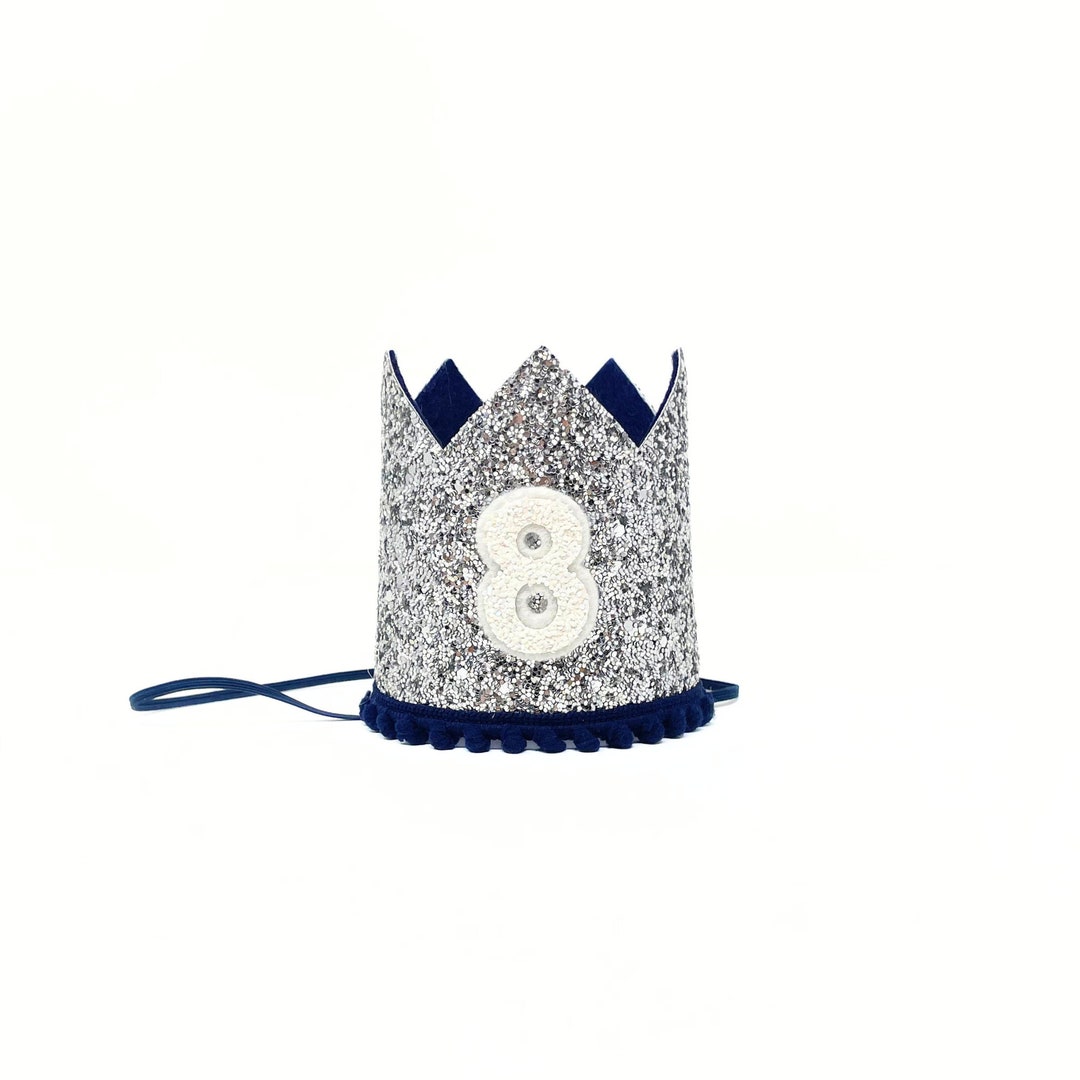 8th Birthday Boy Party Crown Winter Birthday Crown Eighth Birthday ...