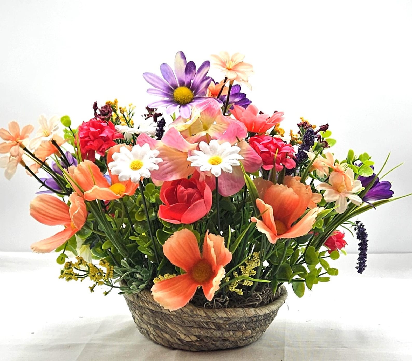 Whimsical Cat Flower Arrangement: Unique Cat Lover Decor - Etsy