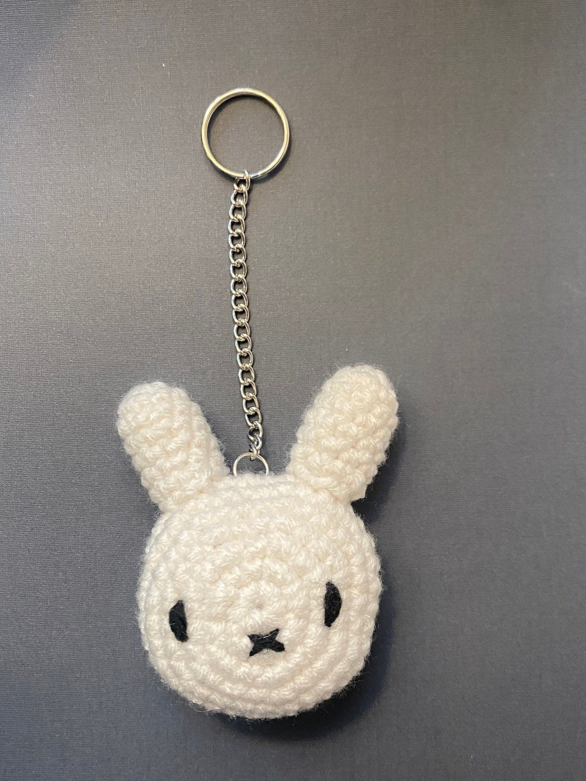 Crochet Miffy the Rabbit Cartoon Keychain - Etsy